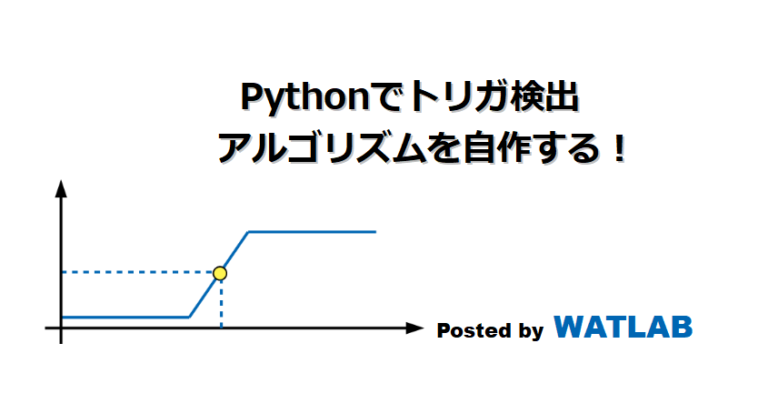 Pythonで時間波形のトリガ検出を自作する! | WATLAB