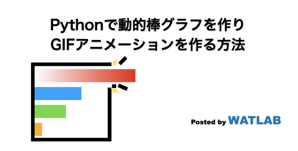 Pythonで動的棒グラフを作りアニメーションを作る方法 Watlab Python 信号処理 画像処理 Ai 工学 Web